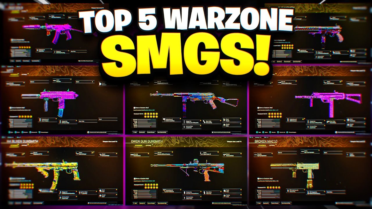 New Top 5 Best Smg Loadouts In Warzone 😱 Meta Class Setups Youtube
