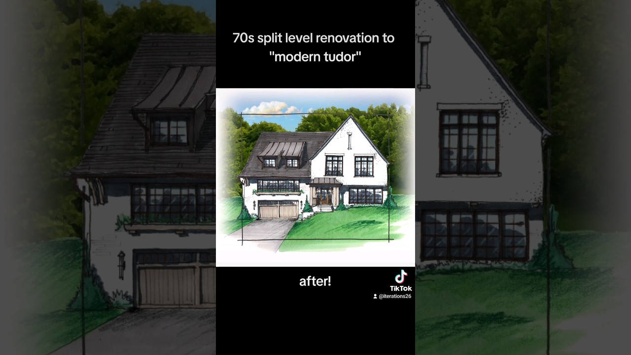 Split Level Modern Tudor Home Modern Style House Plans