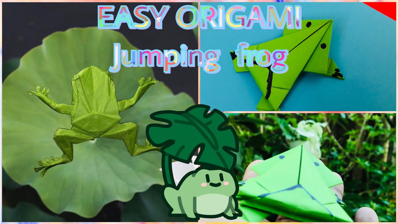 පනින ගෙම්බෙක් හදමු 🐸🤣Get ready to leap into fun with the Easy Origami ...