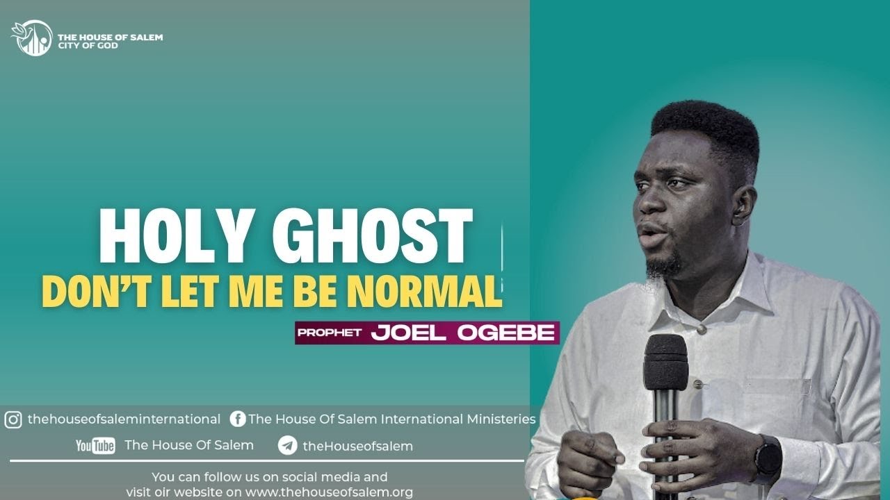 Holy Ghost Don’t Let Me Be Normal 🔥🔥🔥 - YouTube