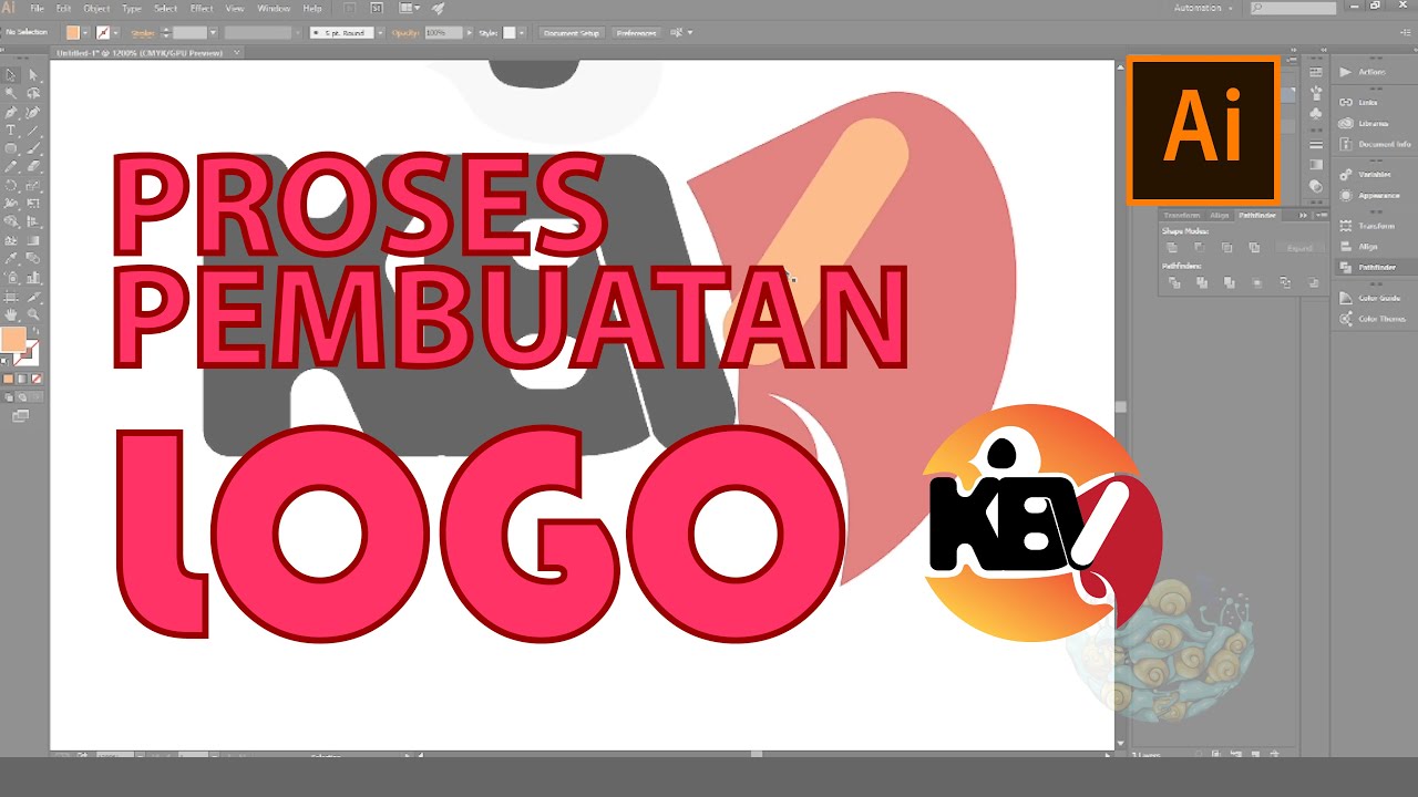 TIMELAPSE PROSES PEMBUATAN LOGO KBV - YouTube