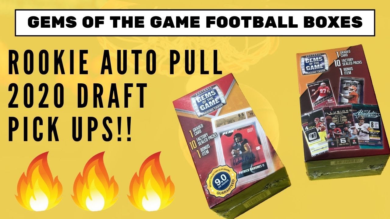 Two Gems of The Game Football Boxes - Rookie Auto Pull and much more ...