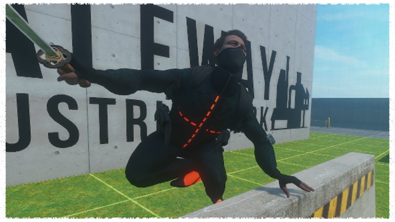 Trying to be a ninja in BONELAB - YouTube