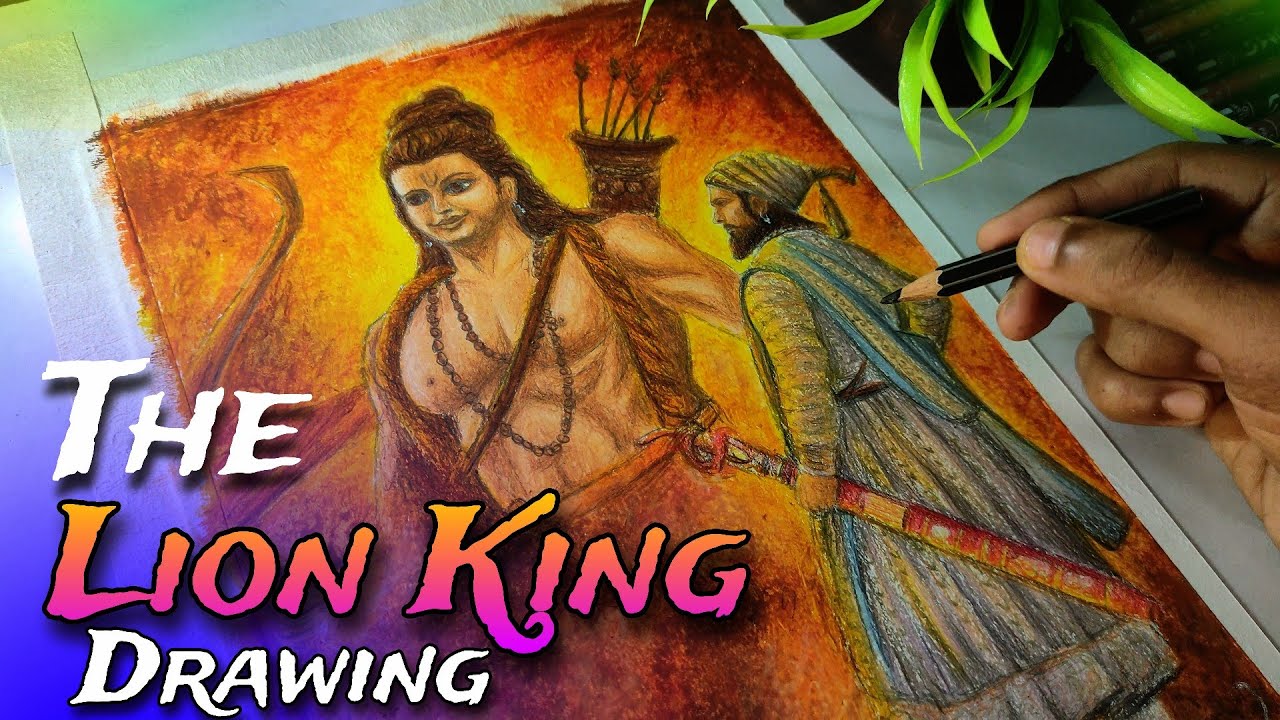 Chatrapati Shivaji Maharaj Drawing | Drawing With Oil Pastel - YouTube