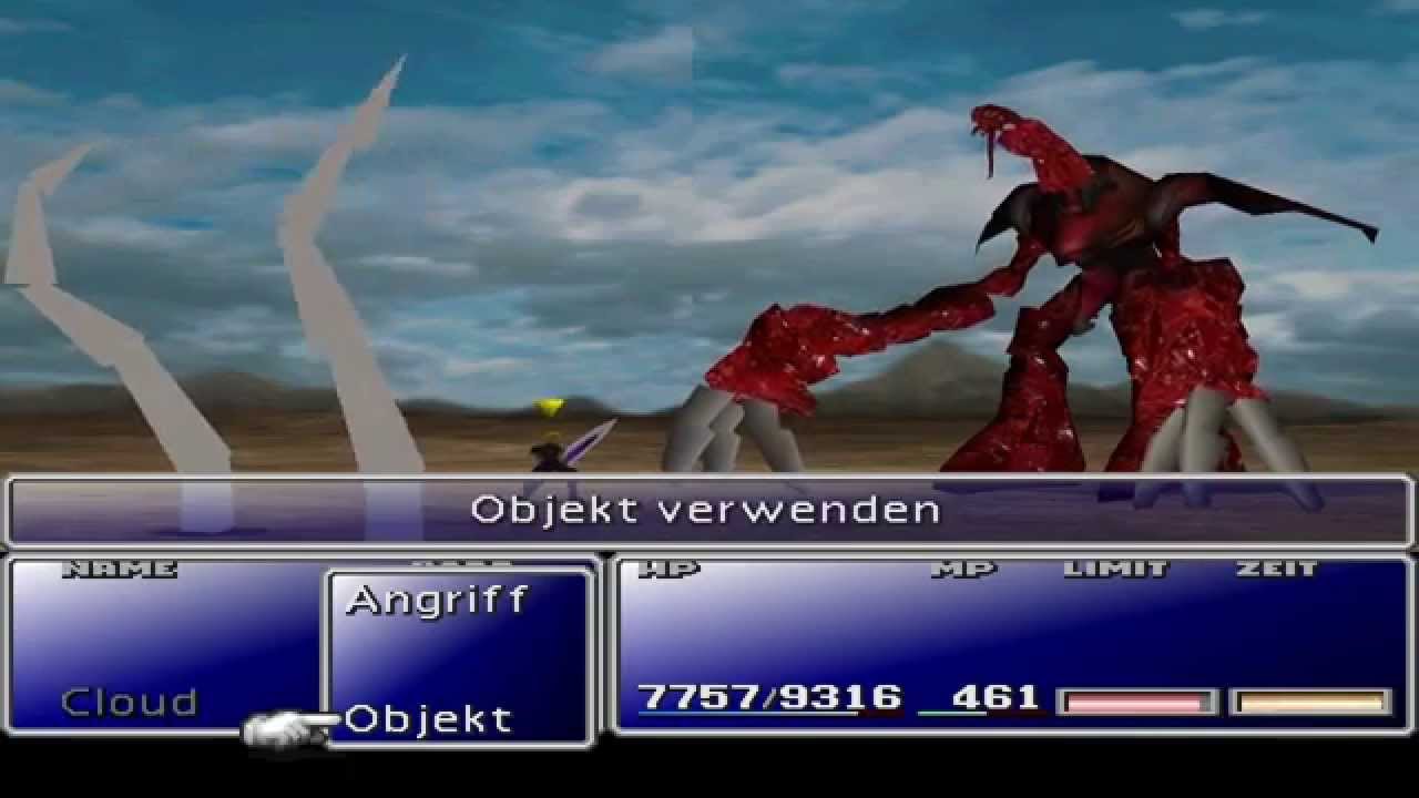 Final Fantasy 7 HD - VS Ruby Weapon - YouTube