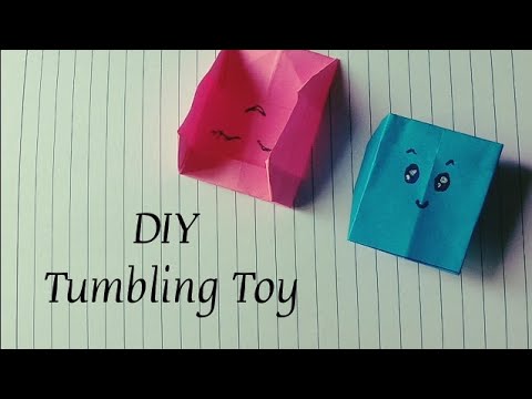 DIY paper tumbling toy | Paper crafts | Tumbling toy | Kids paper toys ...