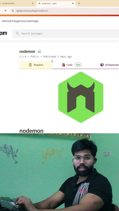 Node js | Install Nodemon in MERN Stack Project #javascript #mernstackdeveloper # ...
