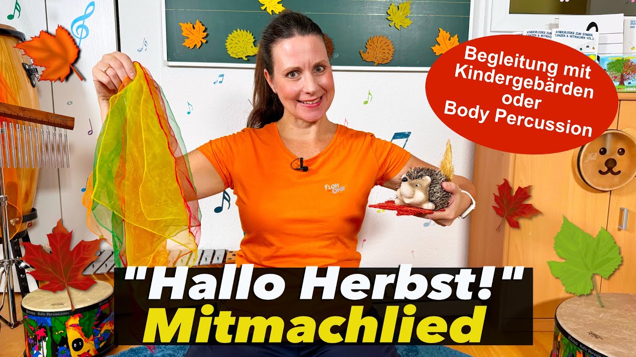Hallo Herbst! | Herbstlied | Body Percussion | Kindergebärden | Simone ...