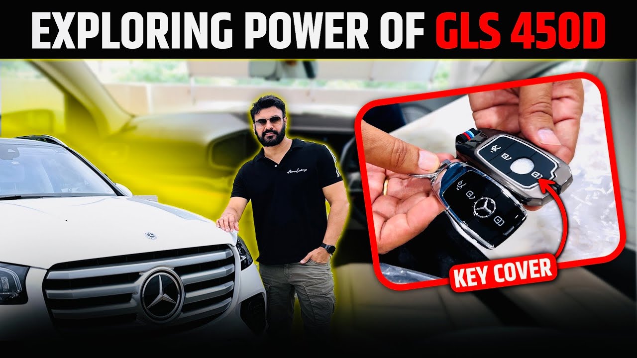 Exploring Power of Mercedes GLS 450d||New Metal Key Cover||Site works ...
