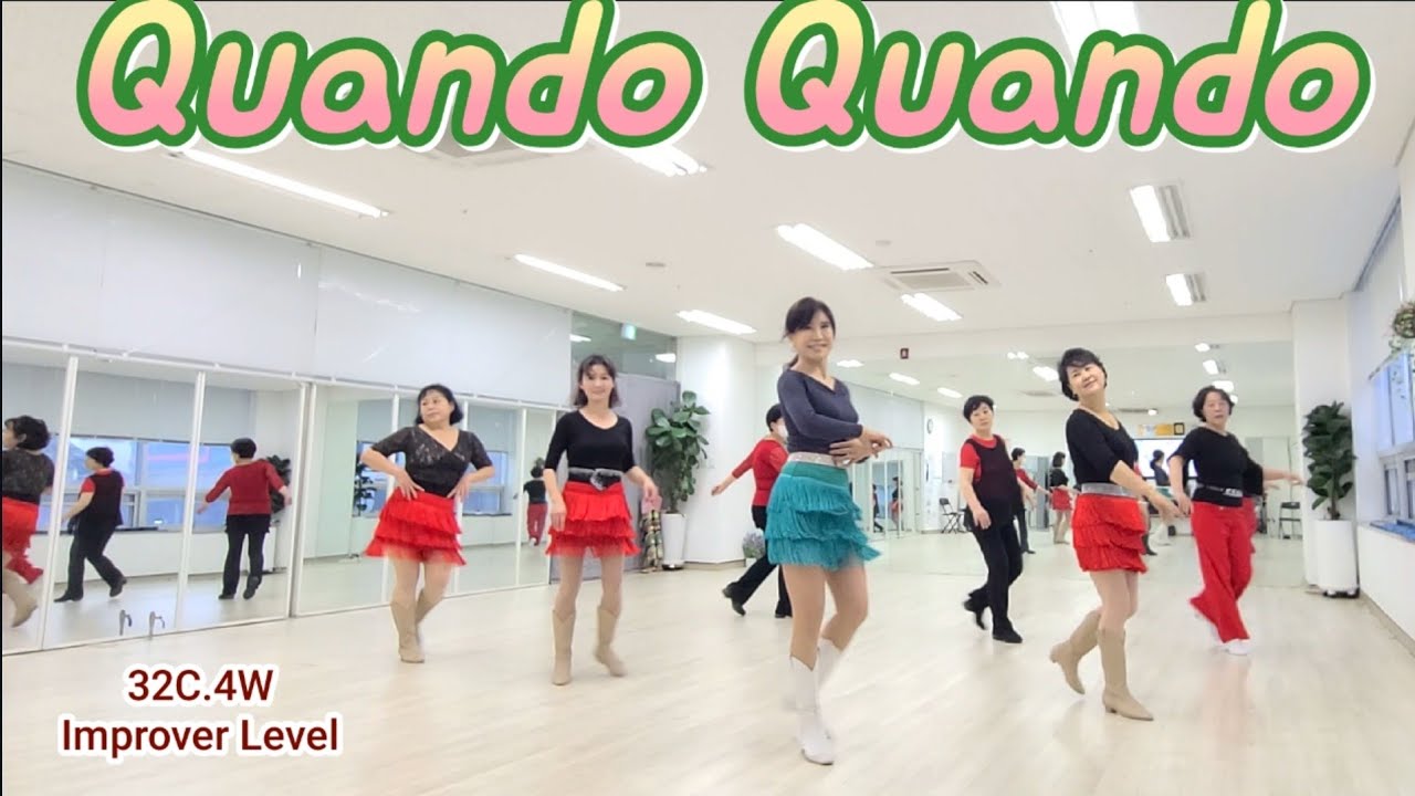 #위례재희라인댄스 금요동영상반 Quando Quando Linedance (Demo) Improver Level - YouTube
