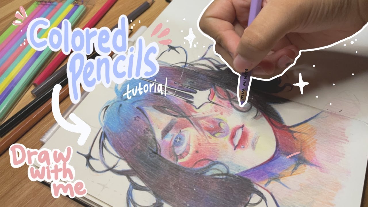 Tutorial Cómo pintar con lápices de colores | Colores de madera - YouTube