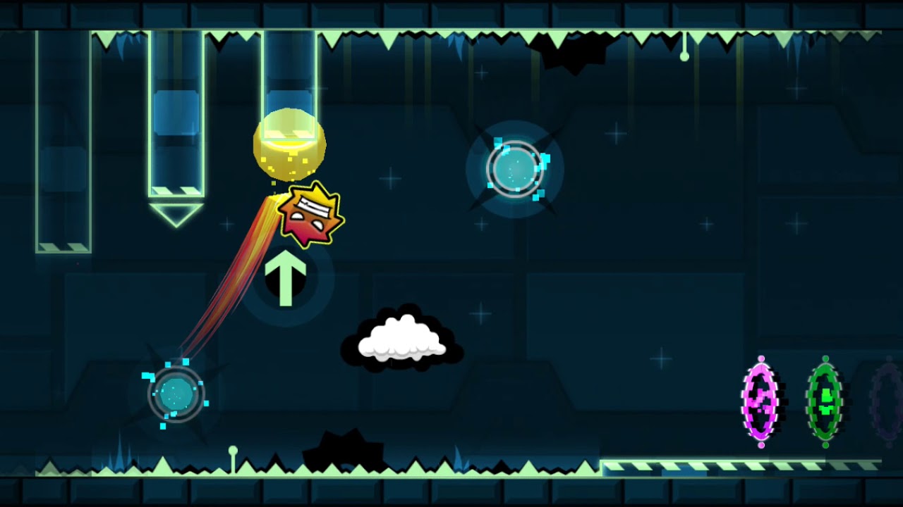 Geometry Dash 2.11 (HARD) ShowDown by GeoSlam1 [All Coins] - YouTube