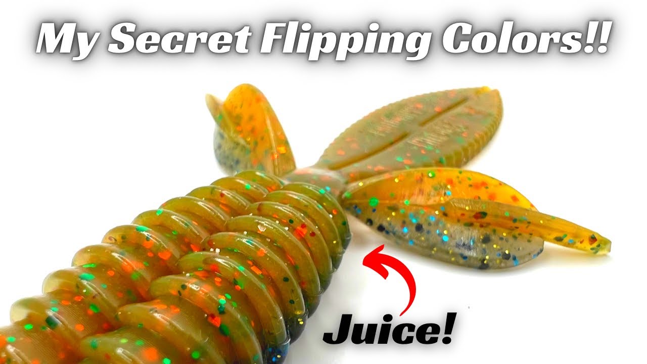 These Are My Secret Colors For My Favorite Flipping Baits! - YouTube