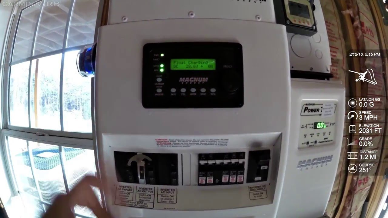Solar Battery Backup Magnum Inverter Walkthru - YouTube
