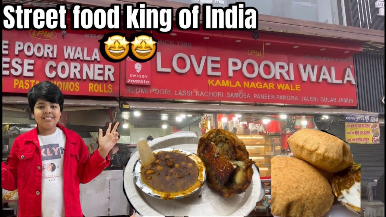 Love Poori Wala - prashant vihar/Indian street food king/Bahubali bread ...