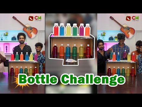 Bottle arrangement challenge #funnygames #funnygamechallenge