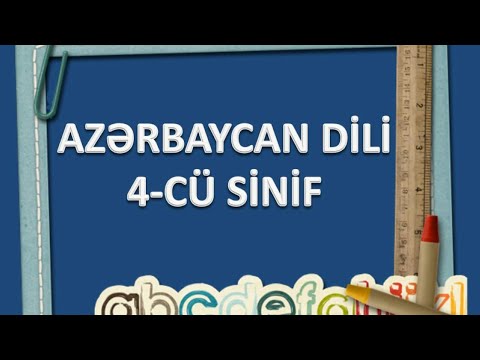 Azərbaycan dili 4-cü sinif, \