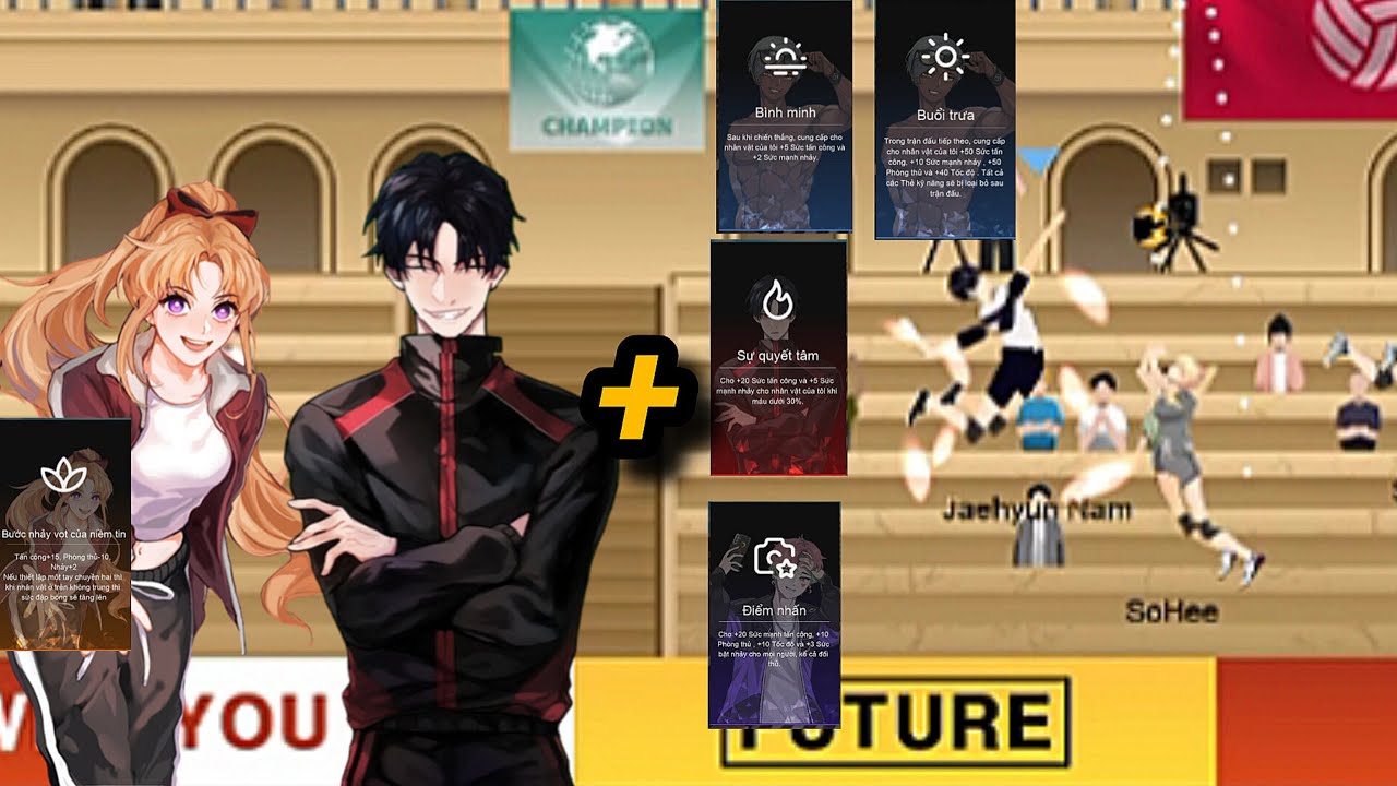 Jaehyun nam Sohee + Stronger Card 💪💪 + Đấu trường bóng chuyền Gameplay ...