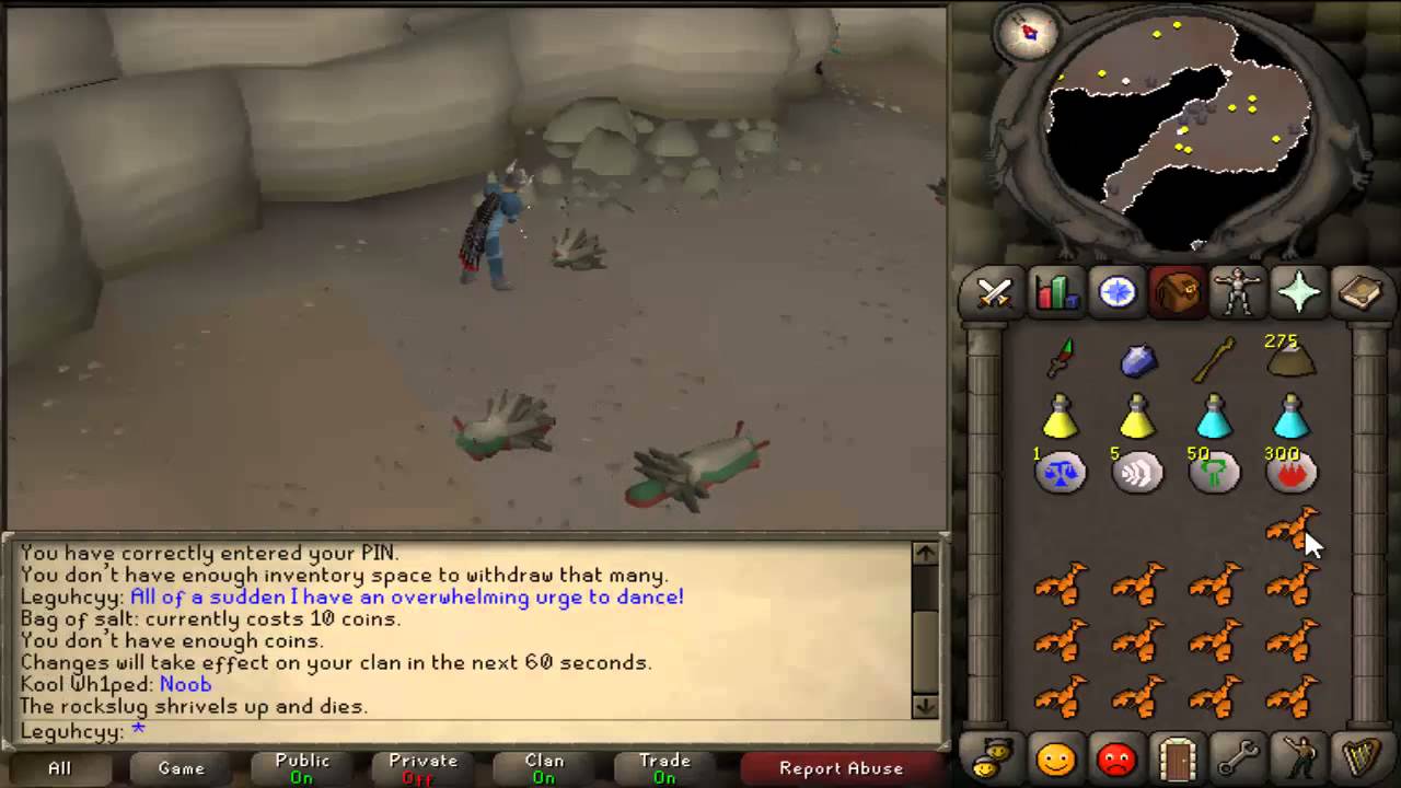 2007Scape Slayer Guide Rock Slugs - YouTube