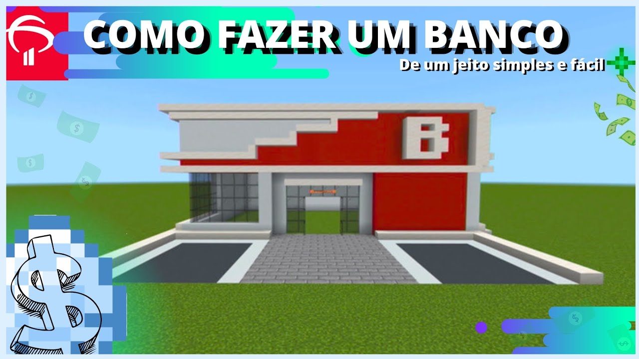 🚨 [MUITO FÁCIL] Como fazer um Banco no Minecraft - YouTube