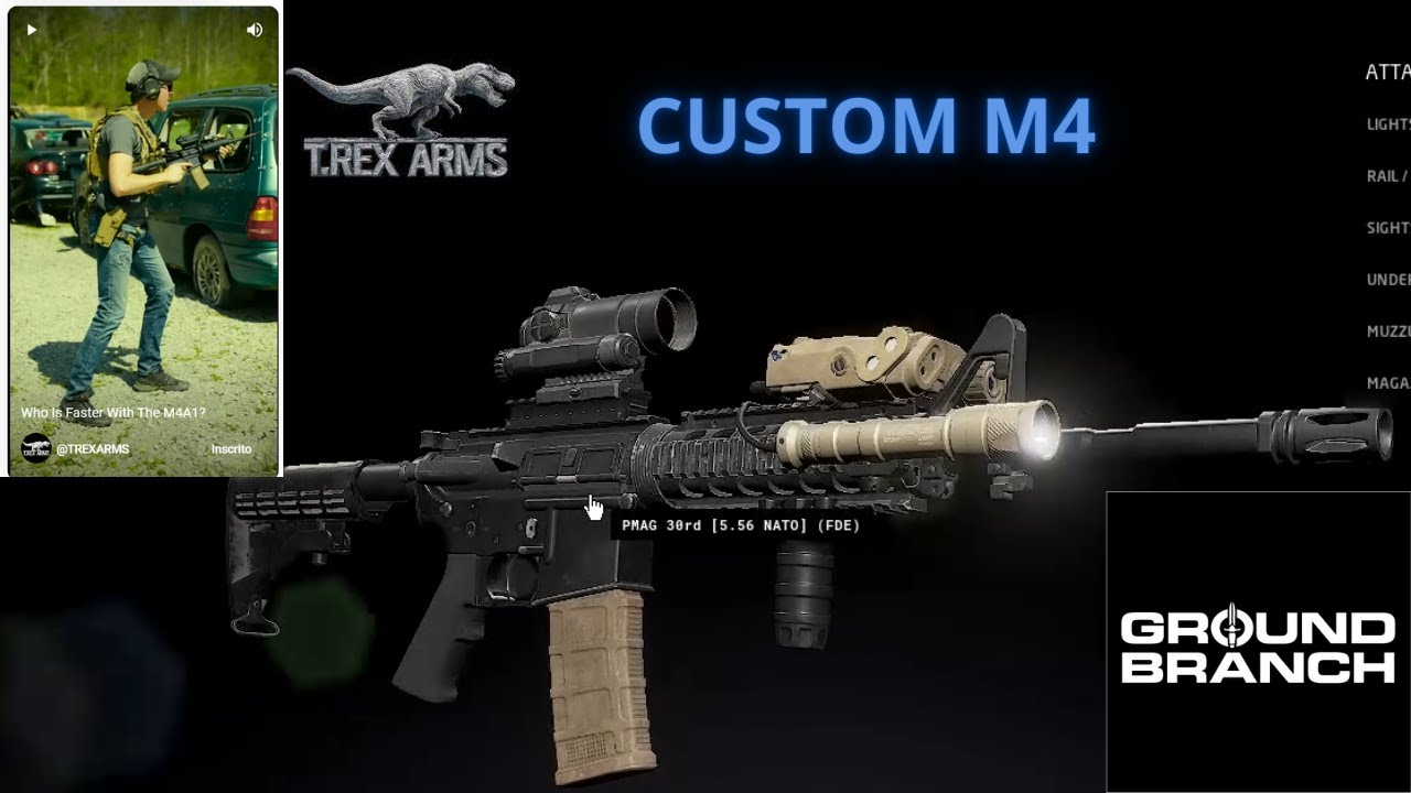 GROUND BRANCH - M4 CUSTOM - YouTube