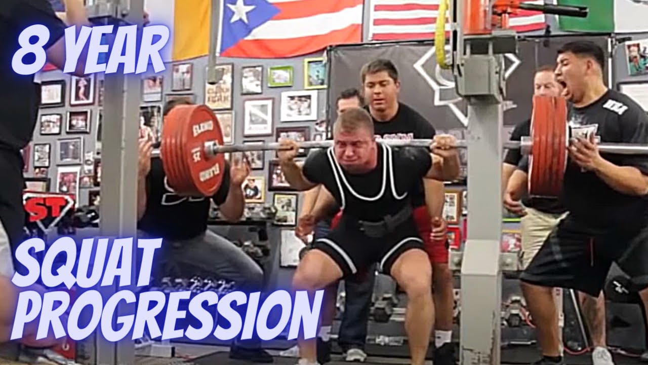 8️⃣ Year Squat Progression (Age 18 - 26) 450 lbs ️ 772 lbs - YouTube