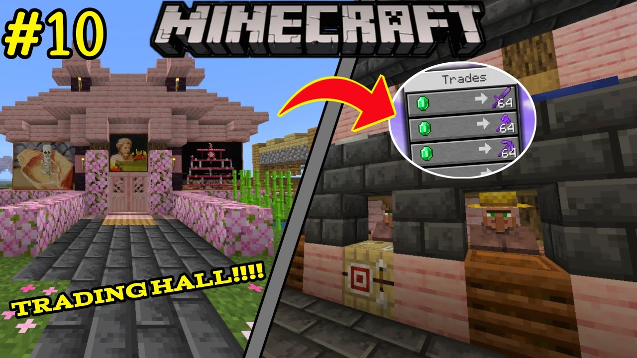 We Build Op Trading hall in Minecraft🤩 - MINECRAFT SURVIVAL SERIES EP ...