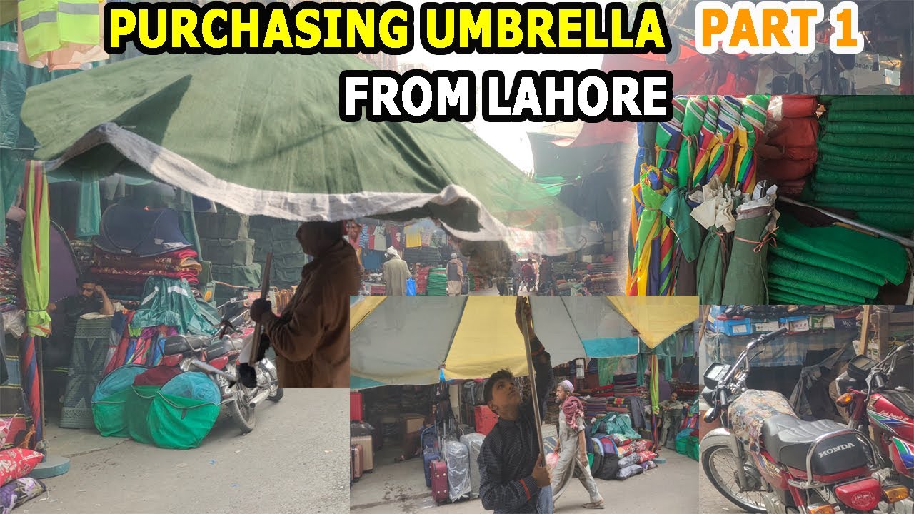 LAHORE TARPAL AND UMBRELLA MARKET VISIT & PURCHASING|BY moby shah#fishing #vlog - YouTube