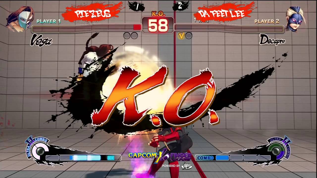USF4 Exhibition Da Feet Lee (Decapre) Vs Pie Zues (Vega) FT5 Ultra ...