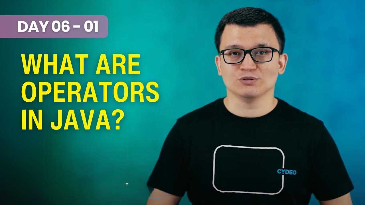 Day 06 - 01 - What are Operators in Java? - YouTube