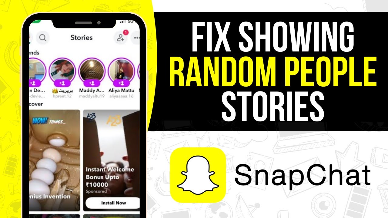 Snapchat Showing Random People Stories | How to Fix - YouTube
