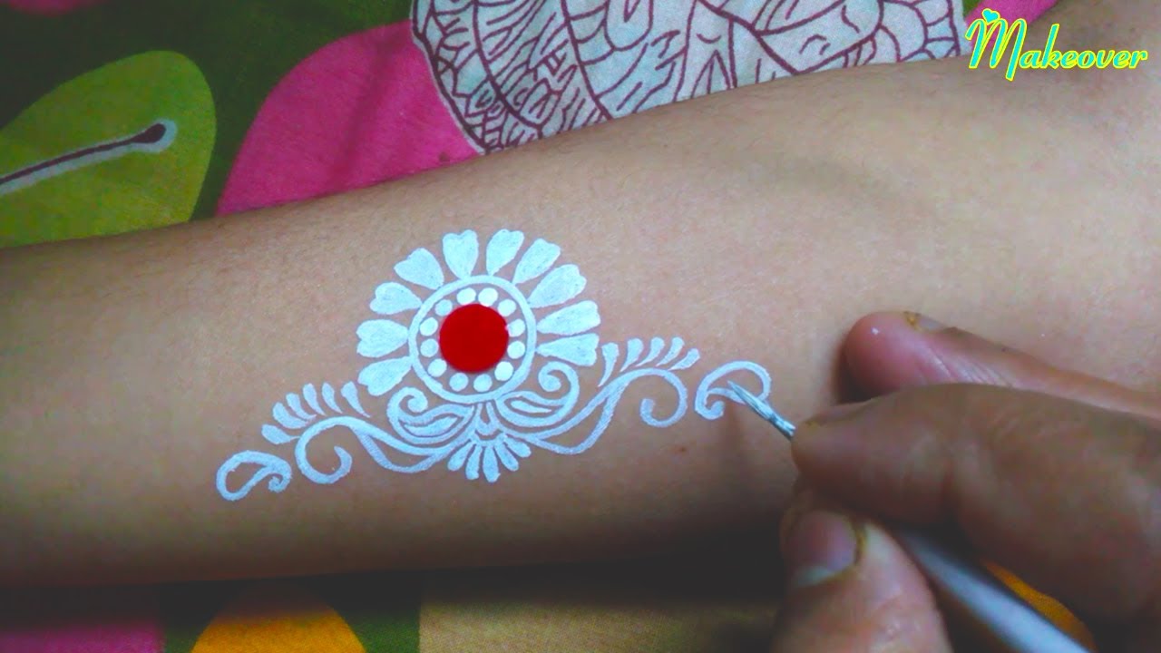 Easy Forehead Kalka Design - Chandan Art - Bridal Kalka - Forehead ...