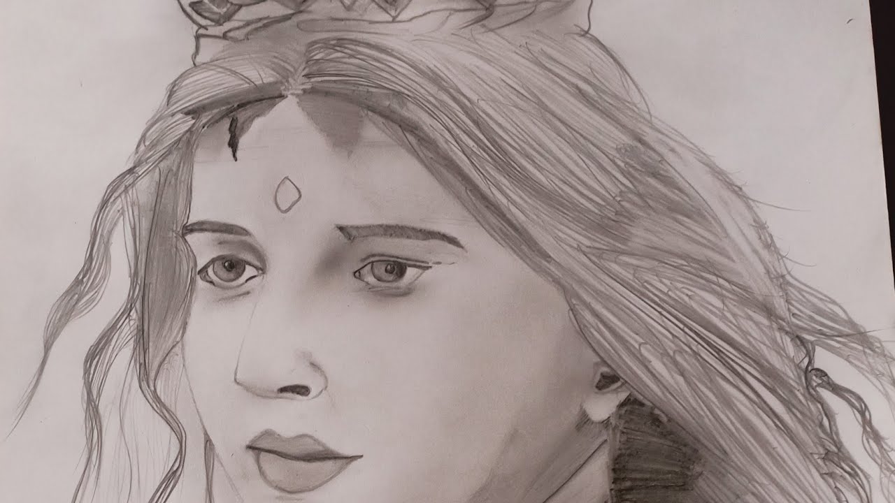Devsena sketch by apsara drawing pencil and apsara extra dark pencil ...