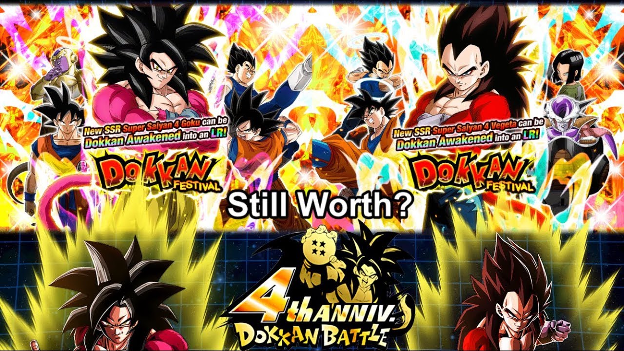 STILL WORTH? LR SSJ4 Goku and Vegeta Banners | Dragon Ball Z Dokkan ...