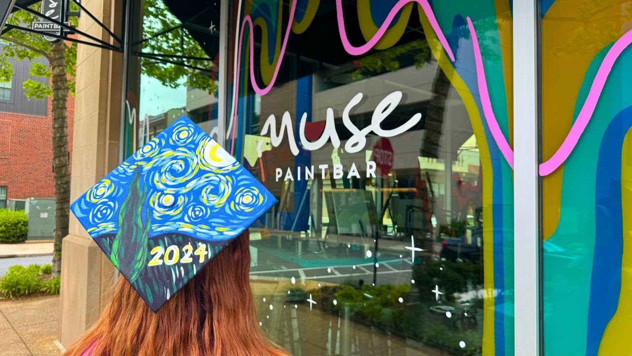 Graduate in Style: DIY Starry Night Graduation Cap Painting Tutorial ...