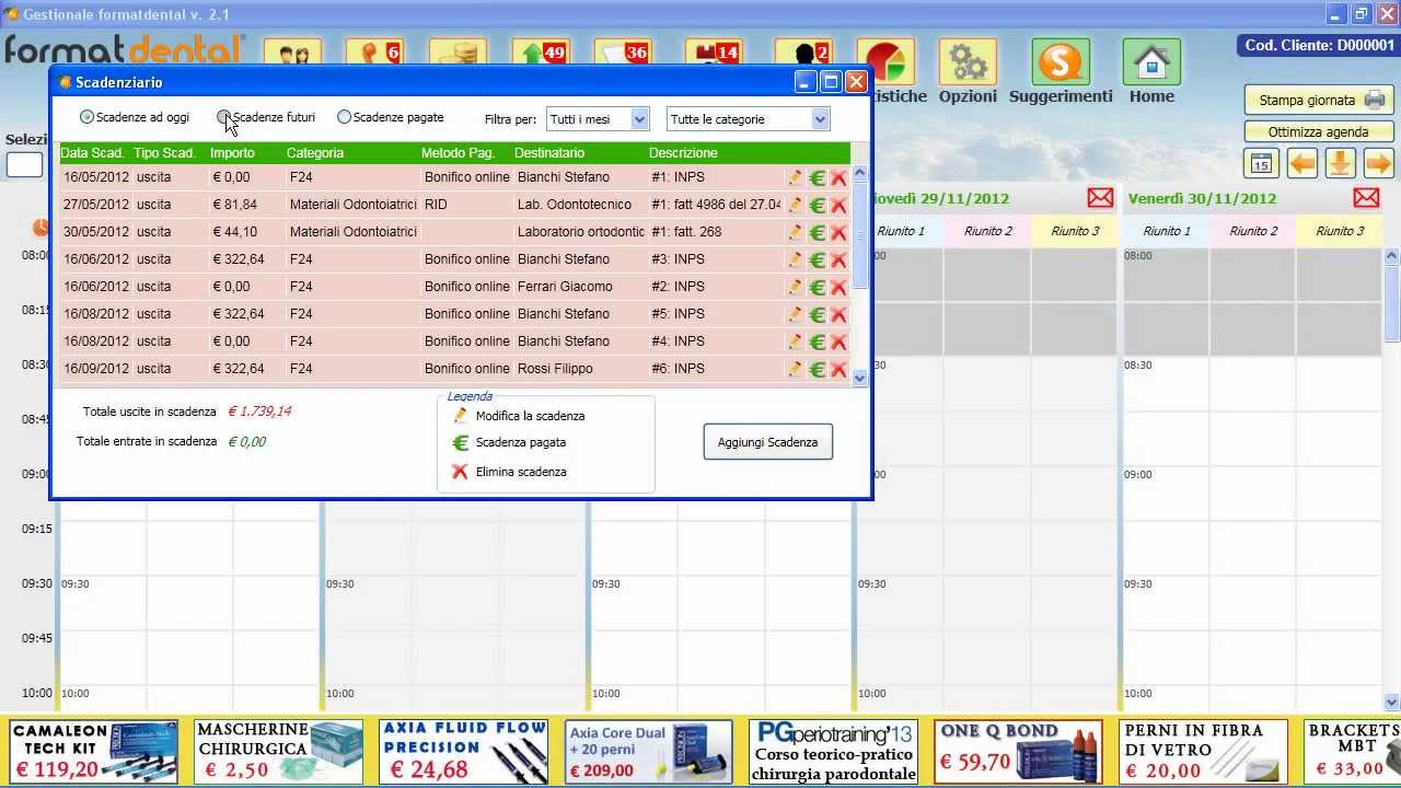 formatdental - funzione scadenziario - YouTube