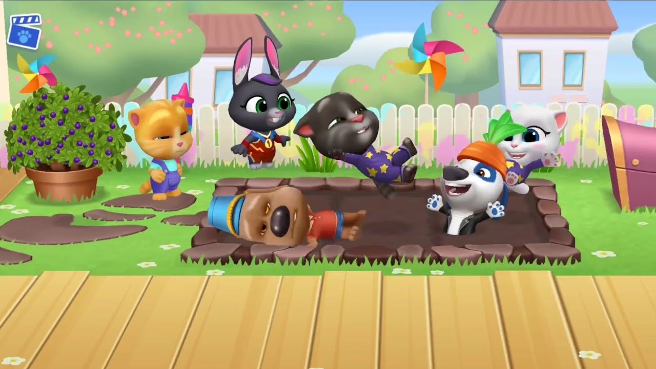 My talking tom friends apk mod version unlimited diamonds 💎 & funny ...