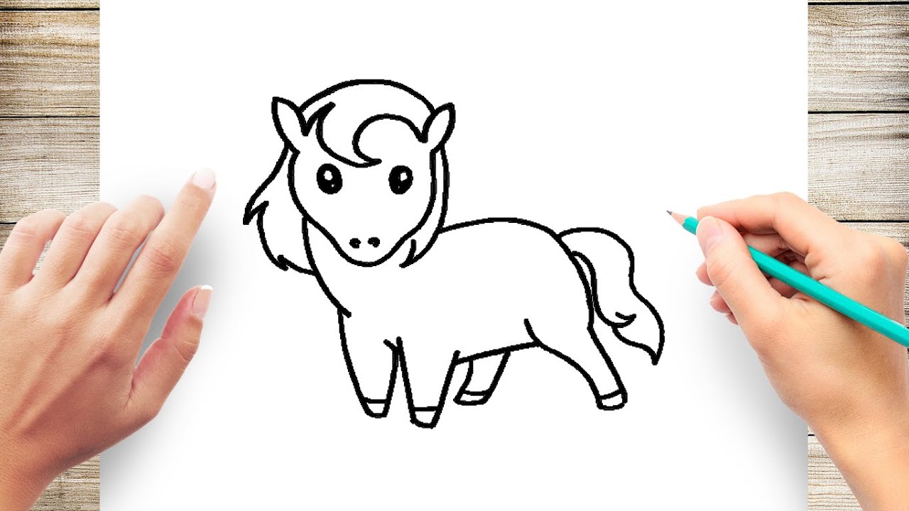 How To Draw A Pony Step By Step For Kids