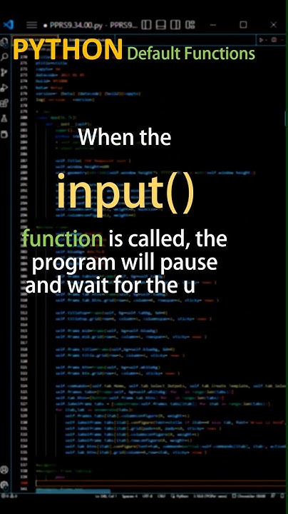 How To Get Input From User In Python Input Python Pythink1 Python For Beginners