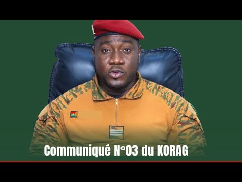 Burkina Faso : Communiqué du KORAG - YouTube