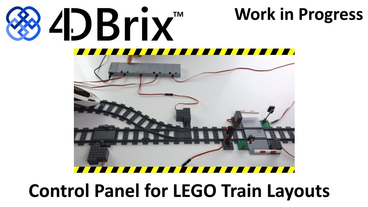 Work in Progress - Control panel for LEGO® Train Layouts - YouTube