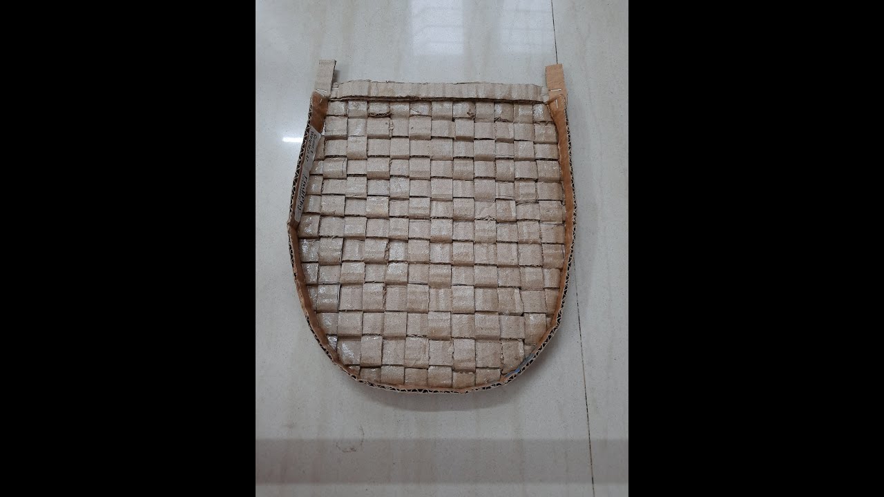 Traditional bengali kulo DIY | Cardboard Winnowing fan | Cardboard ...