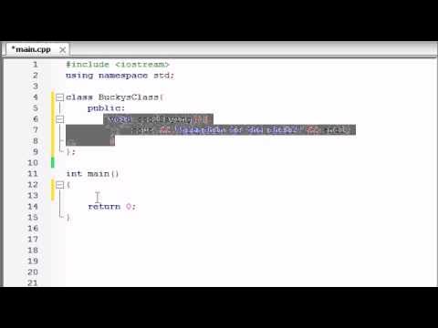Buckys C++ Programming Tutorials - 12 - Introduction to Classes and Objects - YouTube