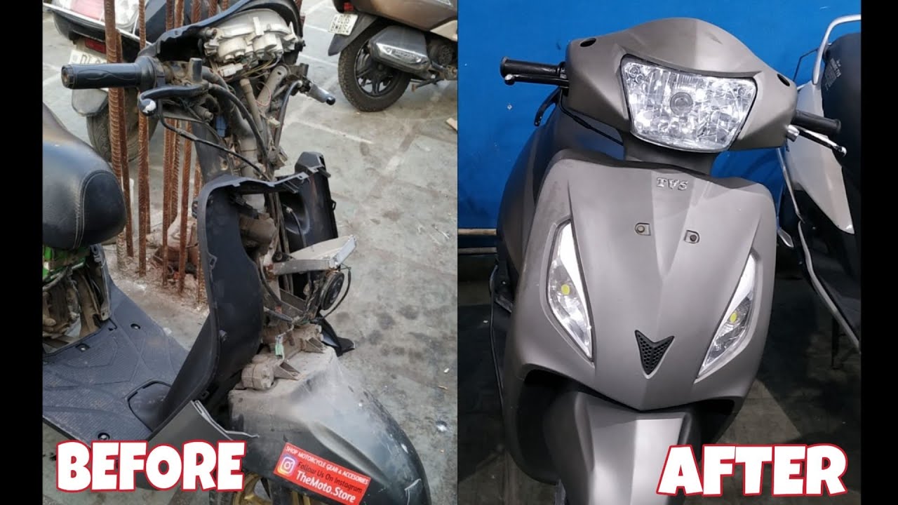 BRAND New Tvs Jupiter AFTER ACCIDENT !! - YouTube