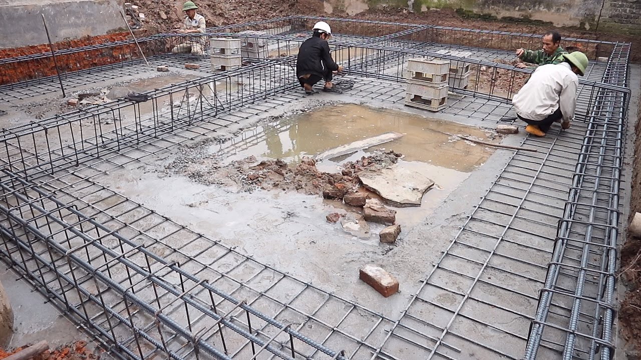 Technique Construction Steel Foundation Beams For House | Large Block ...