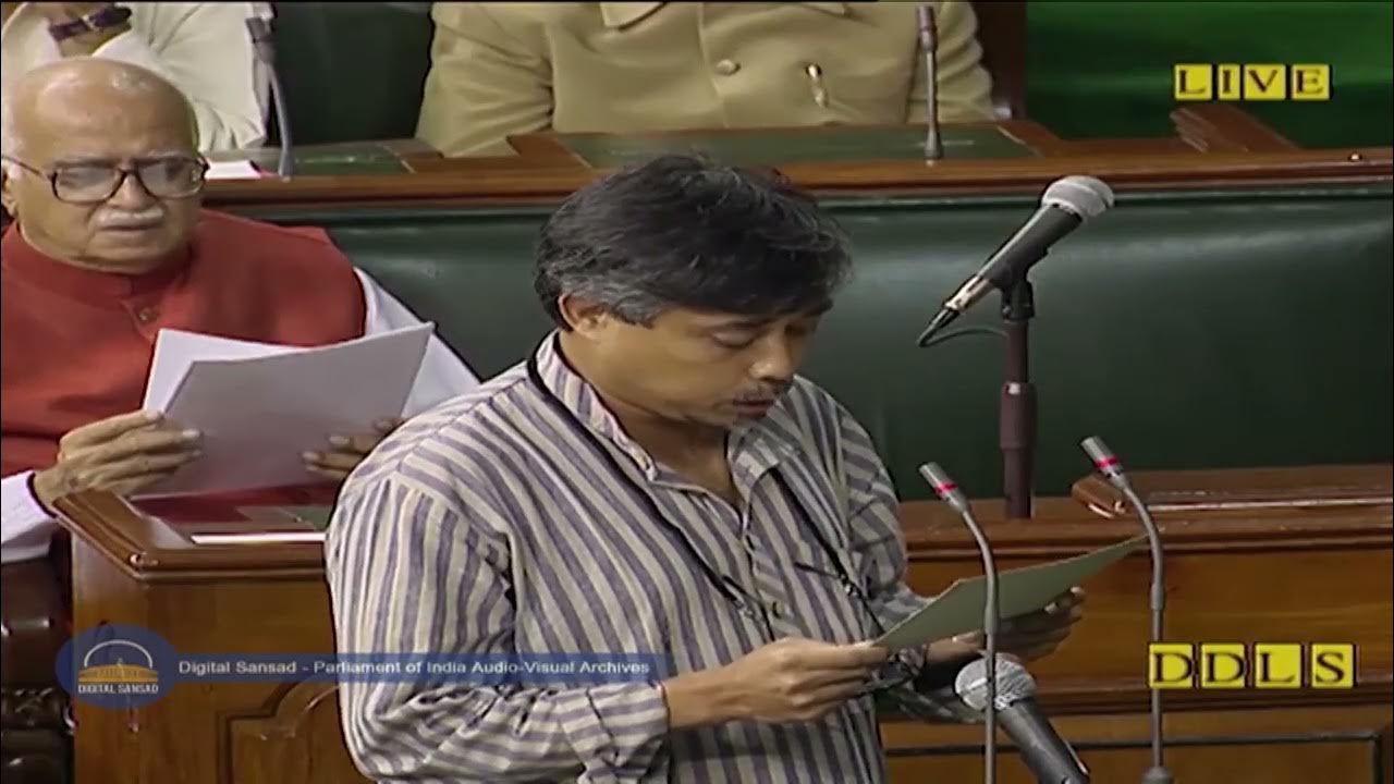 OATH OF Dr JAYANTA RONGPI FOR 13th LOK SABHA IN 1999 - YouTube