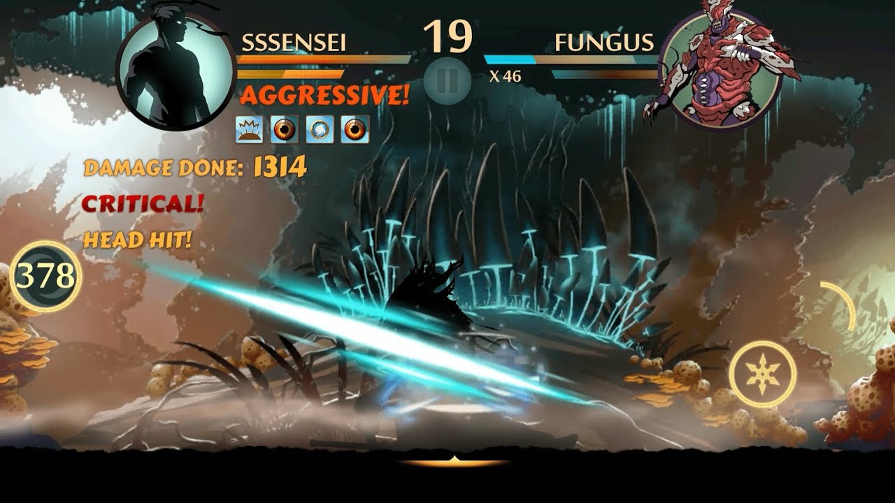 Shadow Fight 2 || 2362 Damage with Knuckles || Without Critical Tempest ...