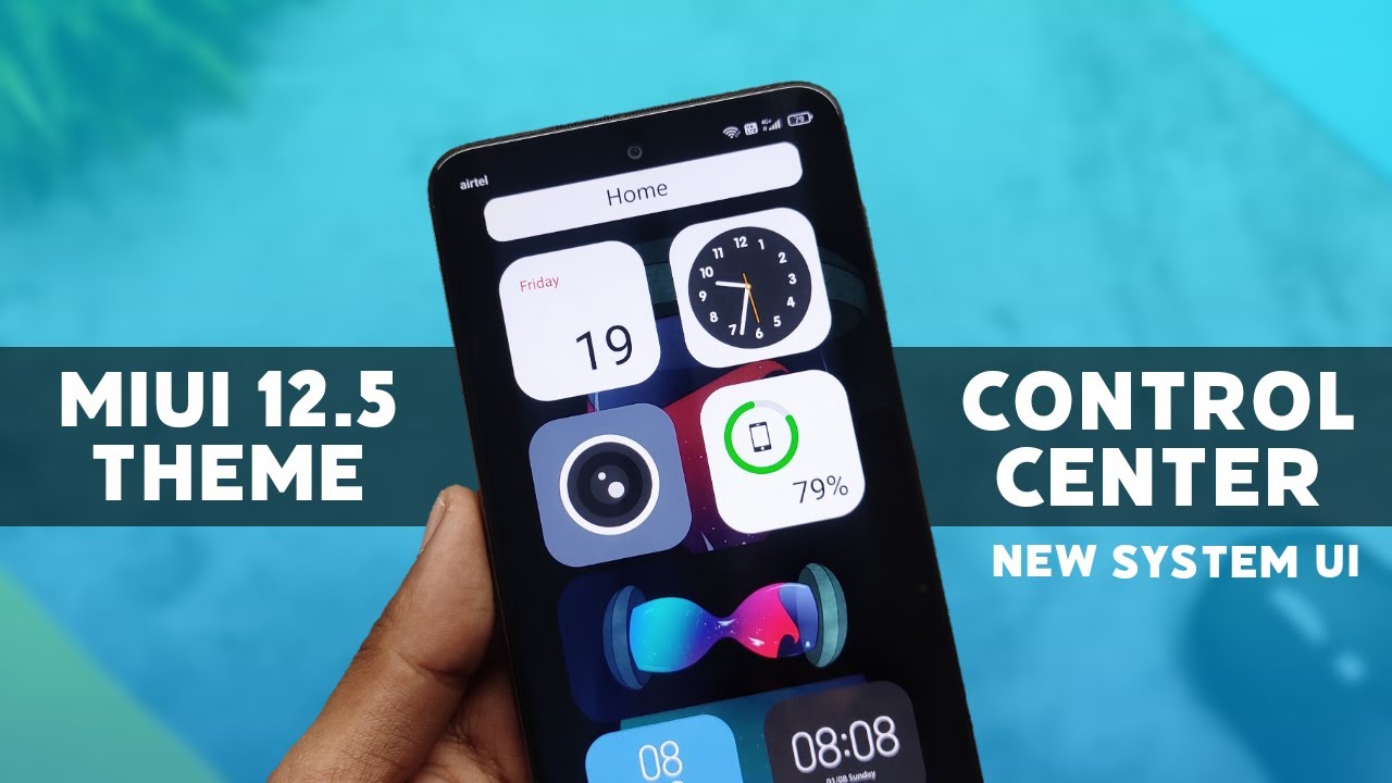 Miui 12.5 New Control Center Theme For Any Xiaomi Device | Miui 12 ...