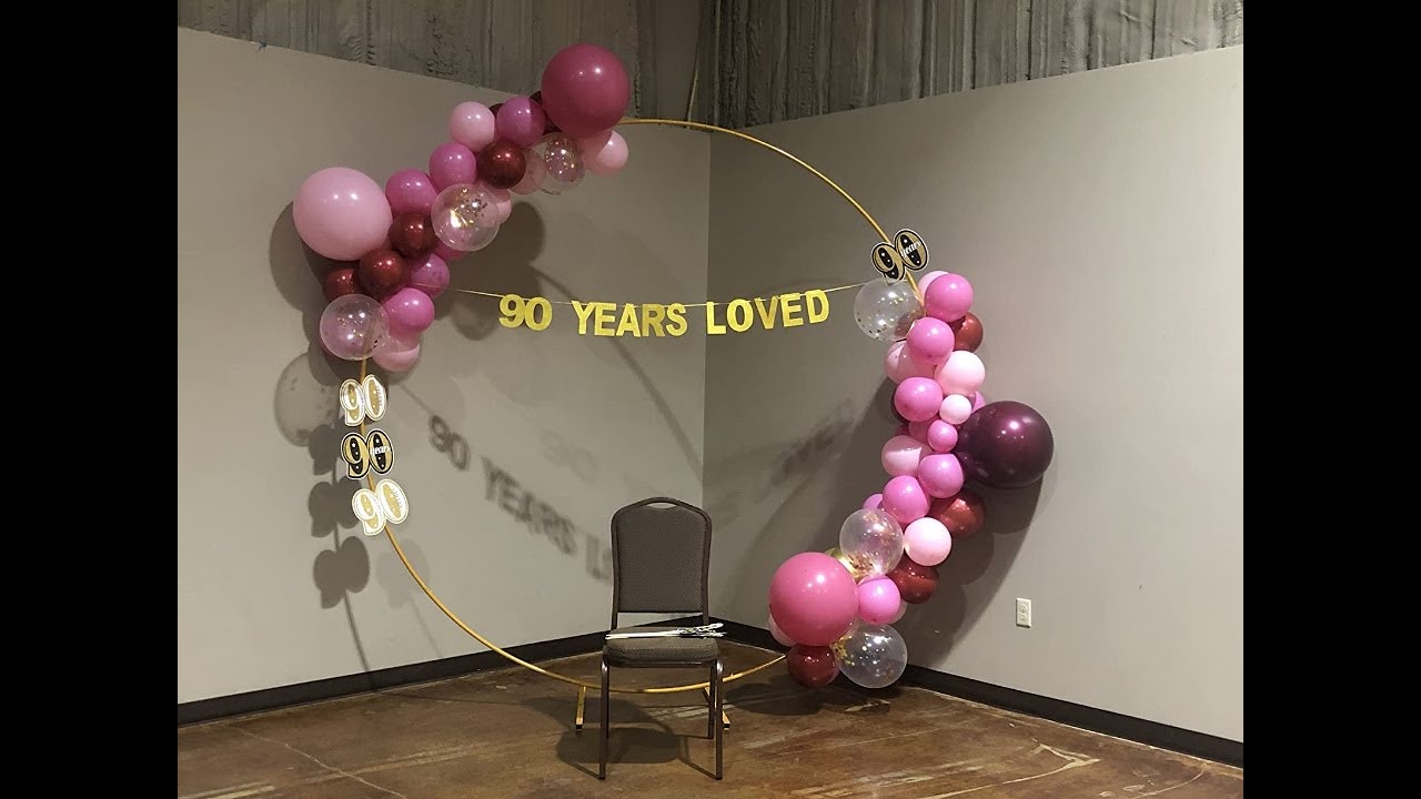 Qibote Gold Glitter 90 Years Loved Banner for 90th Birthday, 90 Wedding ...