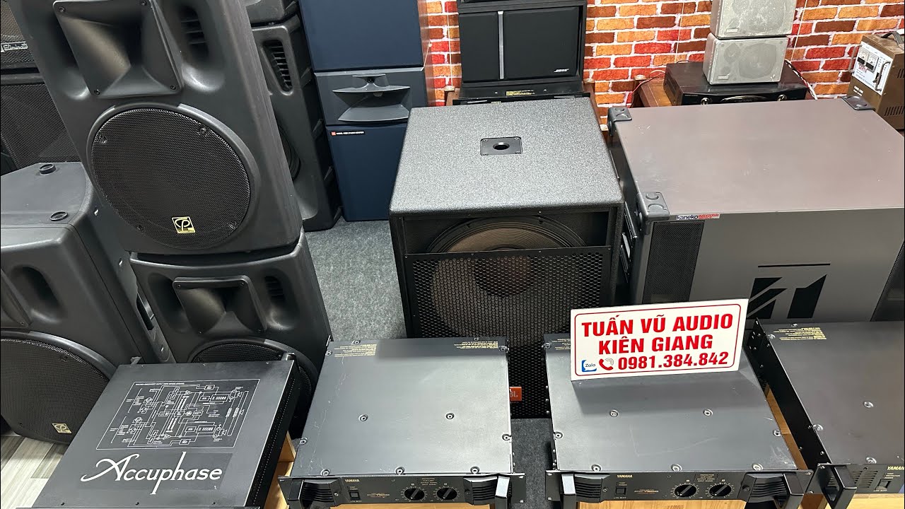 (Đã Bán) Đẩy Nhật Accuphase PRO-6 .Sub Hơi 50 Mỹ JBL MPRO MP418S .Đẩy ...